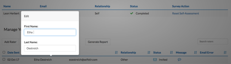 Complete Redesign: Invite Raters Page - SelfStir | 360 degree feedback ...